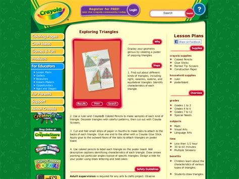 Exploring Triangles Lesson Plan For 1st 12th Grade Lesson Planet