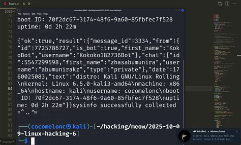 Linux Hacking Part 7 Linux Sysinfo Stealer Telegram Bot Api Simple C Example Cocomelonc