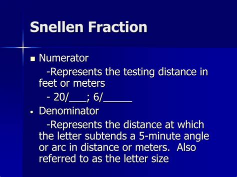 Ppt Visual Acuity Testing Powerpoint Presentation Free Download Id 5546094