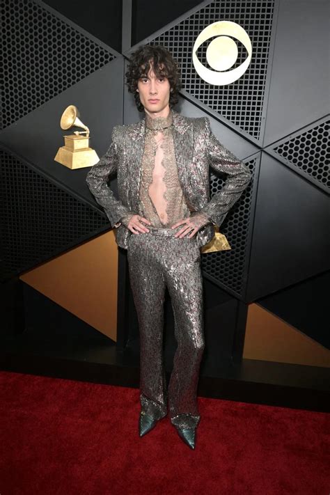 Sombr Serves Disco Ball Vibes In Sparkling Valentino Suit At His First
