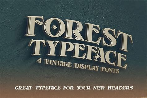 Forest Font By Jumbodesign · Creative Fabrica