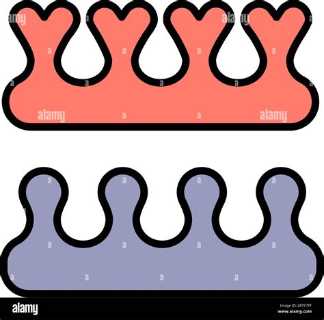 Female Feet Pedicure Color Stock Vector Images Alamy