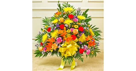 Multicolor Bright Sympathy Floor Basket Baskets The Sympathy Store