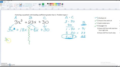Solving Quadratic Equations With Leading Coefficient Greater Than 1 Worksheet