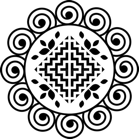 Hmong Ethnic Patterns Imitating Hmong Embroidery Which Is A
