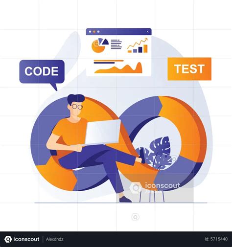 Best Premium Devops Coder Illustration Download In Png And Vector Format