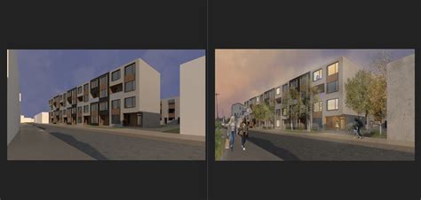 Architecture Rendering Before And After Photoshop I Did For School Postprocessing