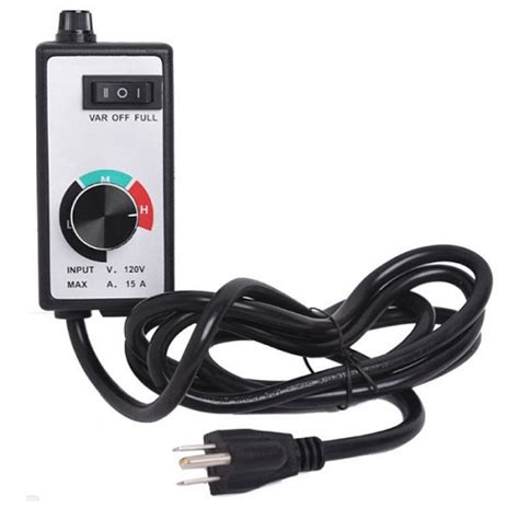 Fan Variable Speed Controller Electric Motor Rheostat AC 120V 15A