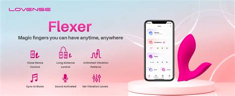 LOVENSE Flexer Wearable Panty Vibrator, App Remote Control Butterfly ...