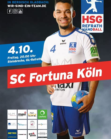 HSG Refrath-Hand - Zur ungewohnter Zeit findet unserer Heimspiel dieses Wochenende statt. Am ...