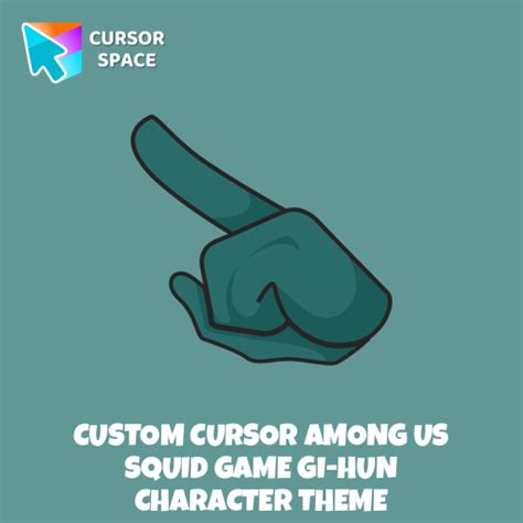 Cursor Custom Cursor Among Us Squid Game Gi Hun Character Theme Pack