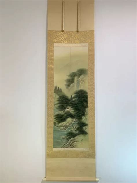Hanging Scroll Japanese Art Painting Kakejiku Antique Hand Painted