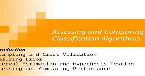 Download Ppt Powerpoint Assessing And Comparing Classification