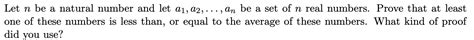 Solved Let N Be A Natural Number And Let A1a2an Be A Set