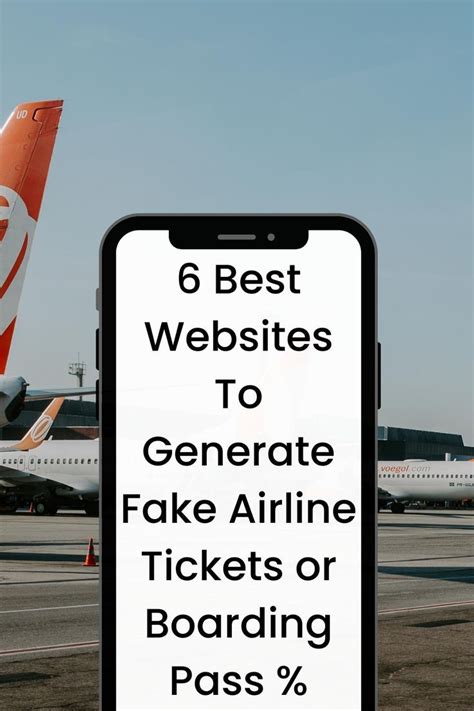 Fake Ticket Generator Artofit
