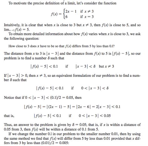 The Precise Definition Of Limits Physics Forums