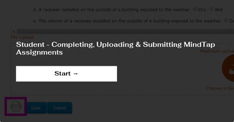 Student Completing Uploading And Submitting Mindtap Assignments