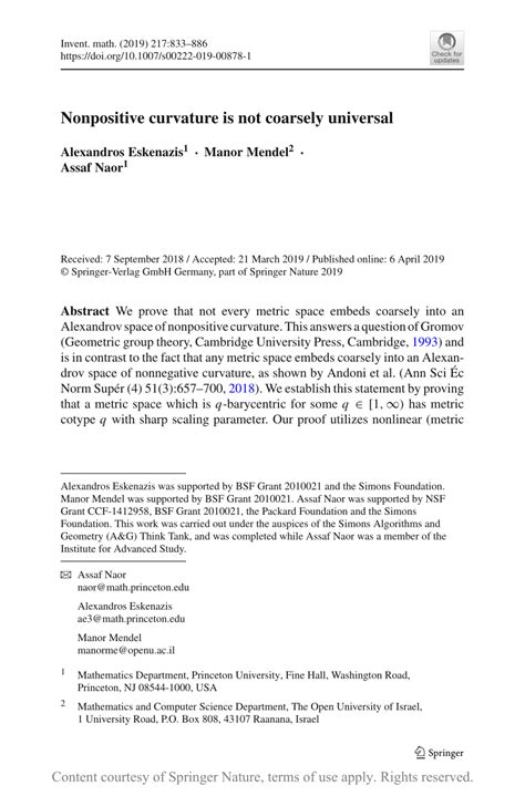 Nonpositive Curvature Is Not Coarsely Universal Request Pdf