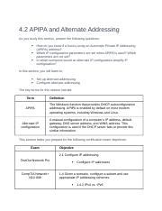 4 2 APIPA And Alternate Addressing Docx 4 2 APIPA And Alternate Addressing As You Study This