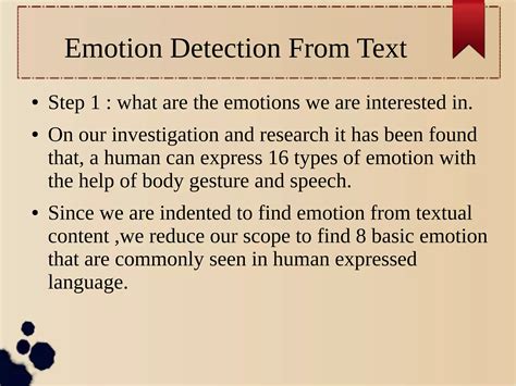 Emotion Detection From Text Using Data Mining And Text Mining Ppt