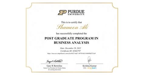 Shamoon Ali On Linkedin Post Graduate Program In Business Analysis • Shamoon Ali • Simplilearn