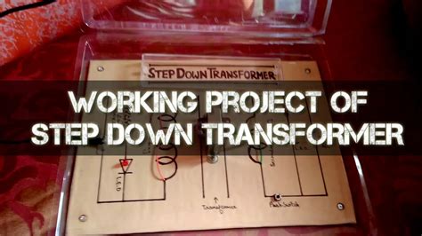 Working Project Of STEP DOWN TRANSFORMER Class 12 Physics Project Physics Transformer YouTube