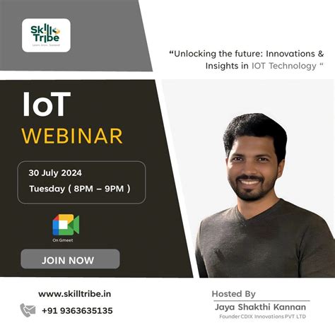 Skill Tribe On Linkedin Iot Webinar Skilltribe Learning