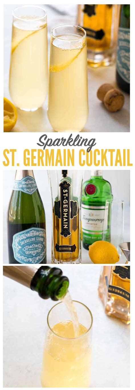 A Bright And Refreshing St Germain Cocktail Made With St Germain Gin