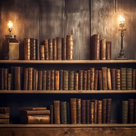 Premium Photo Bookshelf Background