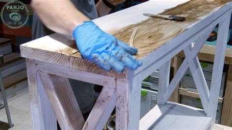 Distressed Painted Wood Planks
