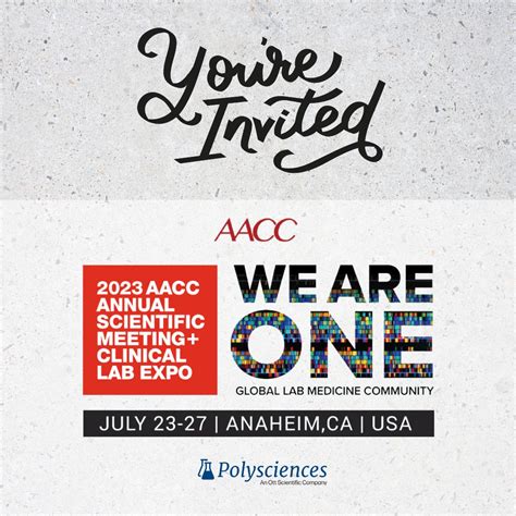 Polysciences Inc On Linkedin 2023aacc