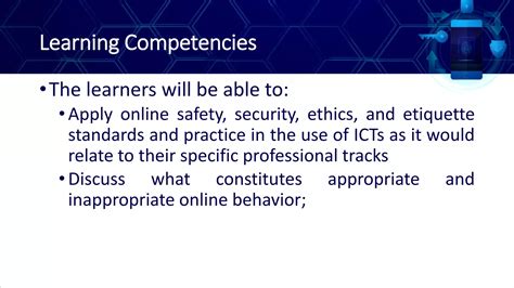Online Safety Security Ethics And Etiquette Pptx