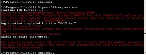 Solved Unable To Start Iis Express Process Cannot Access File