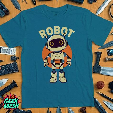 Cool Robot Graphic T Shirt Sci Fi Lover T Futuristic Robot Design