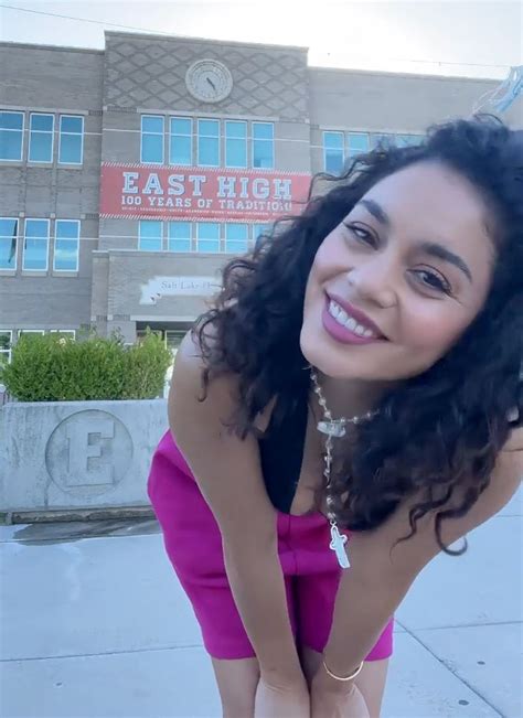 Vanessa Hudgens Visits The School From The High School Musical Series