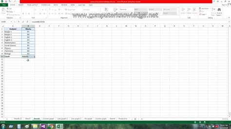 5 How To Use Count Formula YouTube