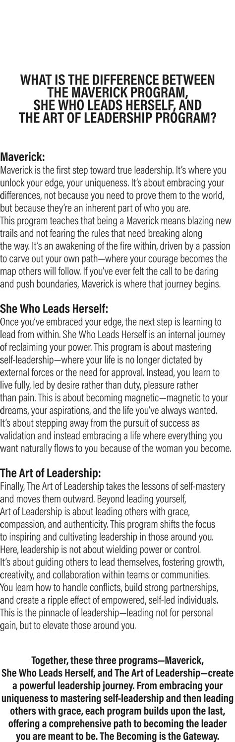 Melanie Ann Layer She Who Leads Herself Supporting Your Learning And Development