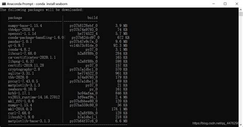 Anaconda 安装seabornconda安装seaborn Csdn博客