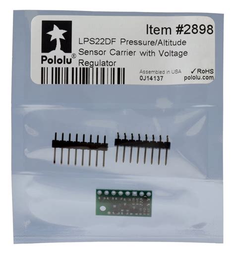 Lps22df Pressure Altitude Sensor Carrier With Voltage Regulator — Robot Italy
