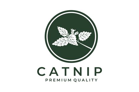 Catnip Logo Line Art Vector Illustration Graphic By Fanfun · Creative