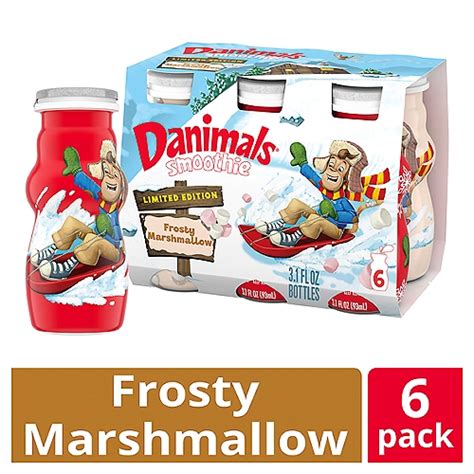Danimals Smoothies Frosty Marshmallow Dairy Drink Multi Pack 6 Ct 31