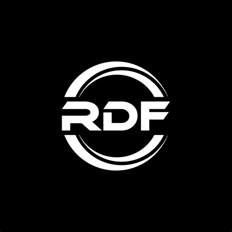 Rdf Letter Logo Design In Illustration Vector Logo Calligraphy Designs For Logo Poster