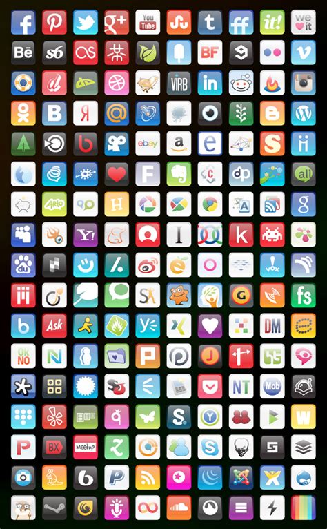 Glossy Round Corners Icons Fribly