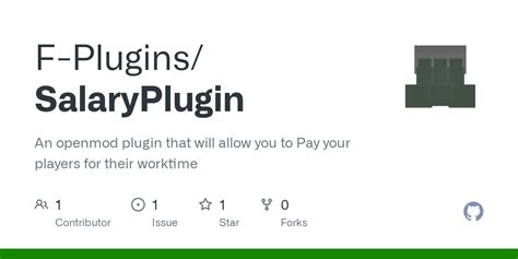 Github F Pluginssalaryplugin An Openmod Plugin That Will Allow You To Pay Your Players For