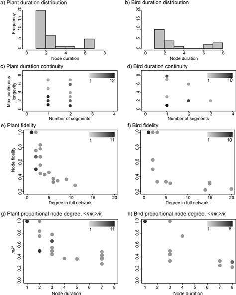 Plant Left And Bird Right Temporal Node Measures Node Duration In Download Scientific