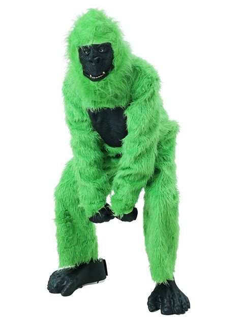 Seasons Deluxe Gorilla Costume With Feet Uv Black Light Reactive