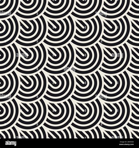 Vector Seamless Pattern Repeating Abstract Background Black And White