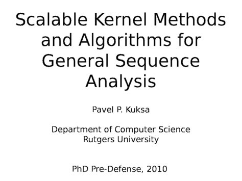ppt scalable kernel methods and algorithms for general sequence