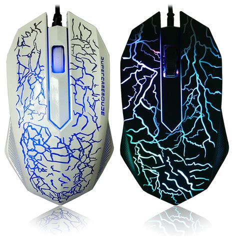 Beitas USB Wired Mouse 2400DPI 3 Buttons Optical Gaming Game Mouse 7 Colors LED Luminous Mouse