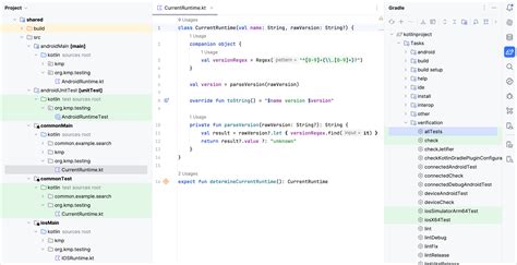 测试你的跨平台应用 − 教程 Kotlin Multiplatform Development Documentation